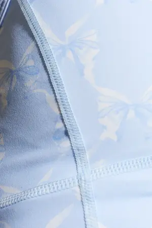 LoveShackFancy Erza Short Sports Top - Light Blue