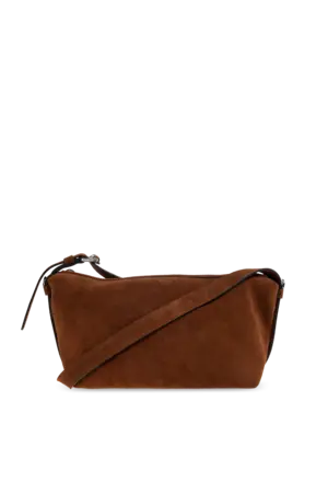 Moschino Suede Shoulder Bag - Brown