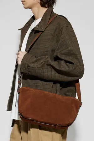 Moschino Suede Shoulder Bag - Brown