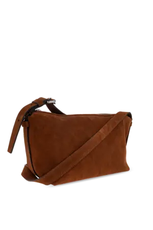 Moschino Suede Shoulder Bag - Brown