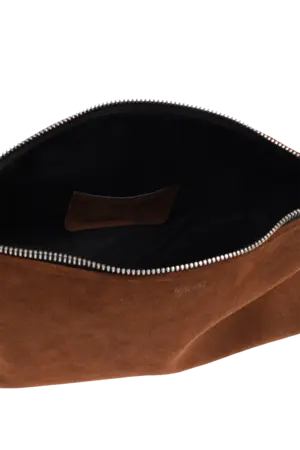 Moschino Suede Shoulder Bag - Brown