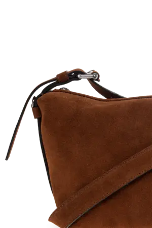 Moschino Suede Shoulder Bag - Brown