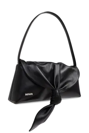 ROTATE BY BIRGER CHRISTENSEN Leather Shoulder Bag - Black