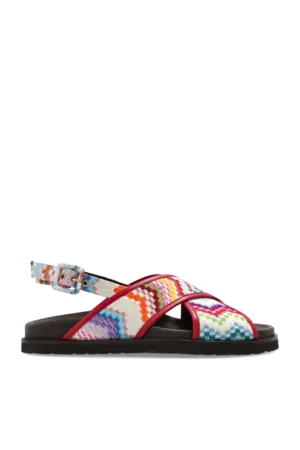 Missoni Patterned Criss-cross Sandals - Multicolour
