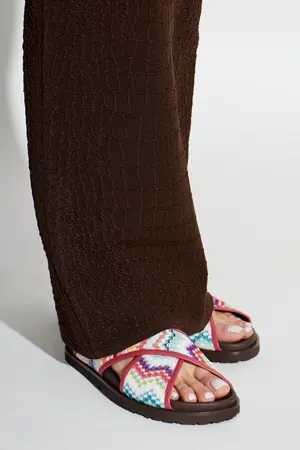 Missoni Patterned Criss-cross Sandals