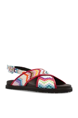 Missoni Patterned Criss-cross Sandals