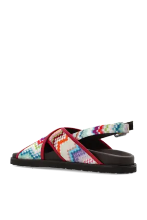 Missoni Patterned Criss-cross Sandals