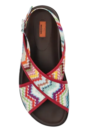 Missoni Patterned Criss-cross Sandals
