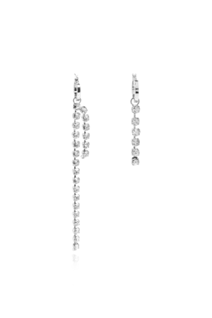 MAISON MARGIELA Earrings With Crystals - Silver