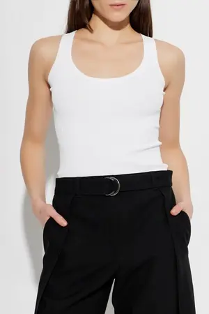 Max Mara Ghiro Ribbed Tank Top - White