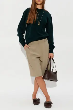 TOTEME Creased Knee-length Shorts - Grey