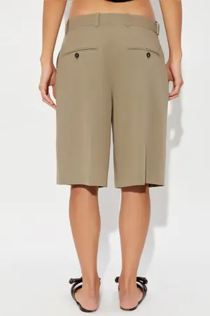 TOTEME Creased Knee-length Shorts - Grey