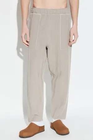 Issey Miyake Herringbone Pattern Trousers