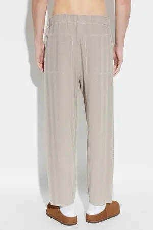 Issey Miyake Herringbone Pattern Trousers