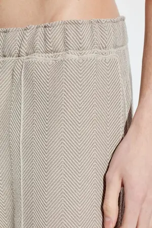 Issey Miyake Herringbone Pattern Trousers