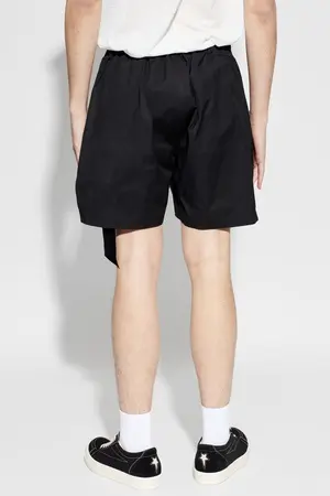 Rick Owens Cotton Shorts - Black