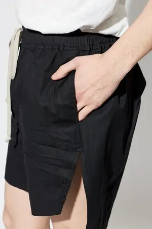 Rick Owens Cotton Shorts - Black