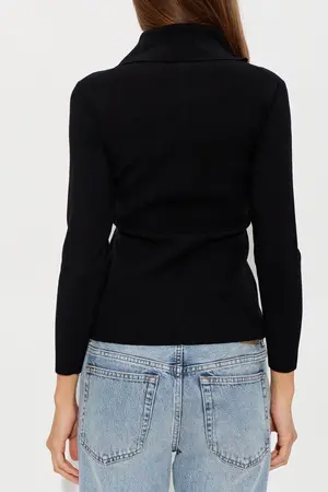 TOTEME Collared Cardigan - Black