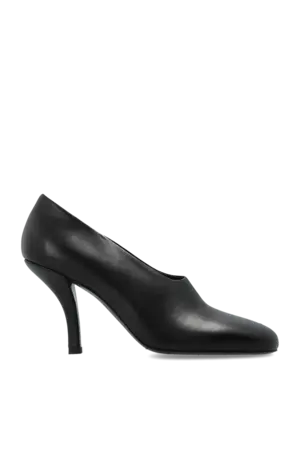 TOTEME Leather Heeled Pumps - Black