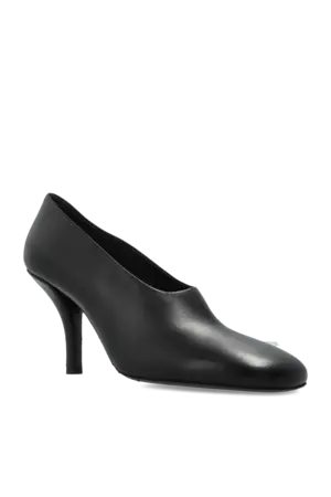 TOTEME Leather Heeled Pumps - Black