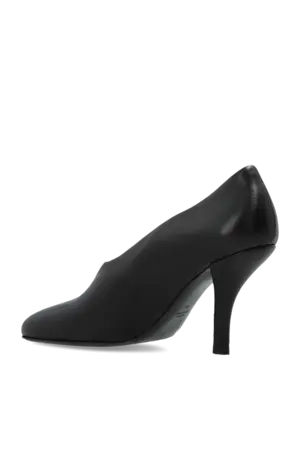 TOTEME Leather Heeled Pumps - Black