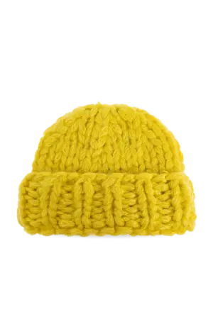 Issey Miyake Mohair Beanie - Yellow