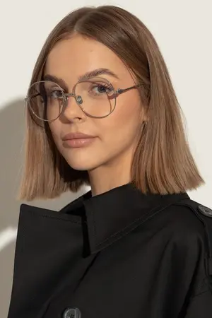 Valentino Garavani Eyeglasses Round Frame - Silver