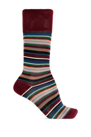 PAUL SMITH Striped Mid-Calf Socks