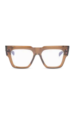 Balmain Rectangle Prescription Glasses - Brown