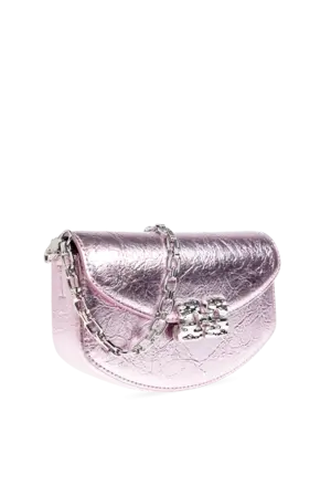GANNI Lulu Chain Wallet - Pink