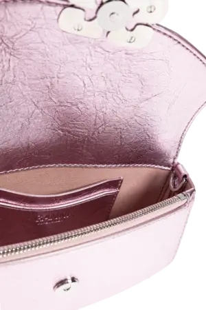 GANNI Lulu Chain Wallet - Pink