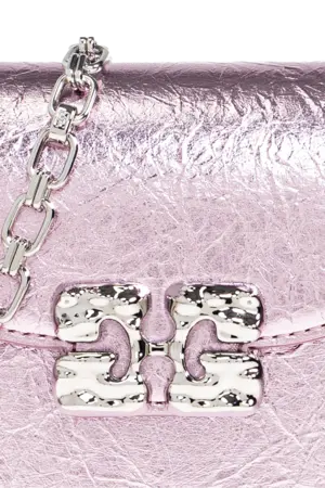 GANNI Lulu Chain Wallet - Pink