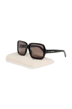 Jacquemus Cabana Rectangle Sunglasses - Black