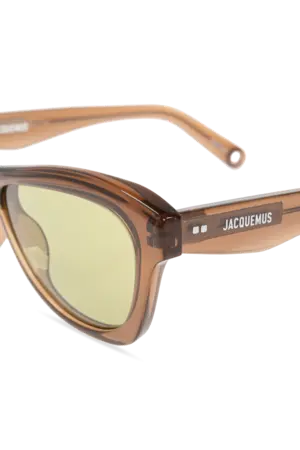 Jacquemus Acetate Frame Sunglasses - Brown