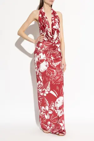 Dsquared2 Backless Gown - Red
