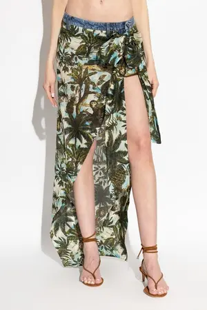 Dsquared2 Printed Asymmetrical Skirt - Multicolour