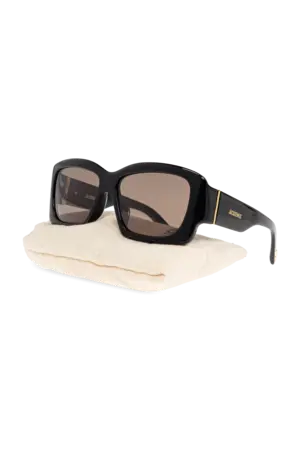 Jacquemus Rectangle Sunglasses - Black