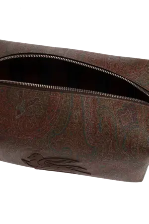 Etro Arnica Medium Cosmetic Bag - Brown
