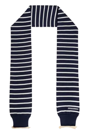 Dsquared2 Striped Scarf - Navy Blue