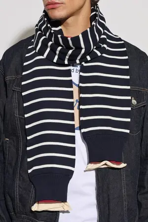 Dsquared2 Striped Scarf - Navy Blue