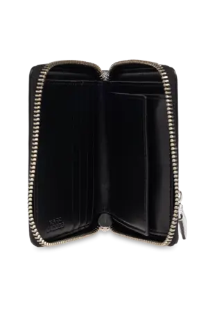 Marc Jacobs Brocade Wallet With Logo - Silver