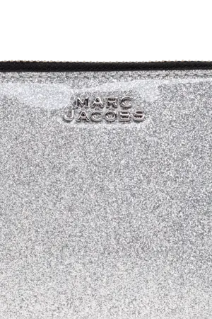 Marc Jacobs Brocade Wallet With Logo - Silver