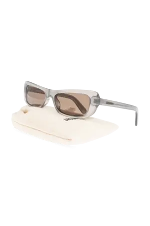 Jacquemus Rectangle Acetate Sunglasses - Silver
