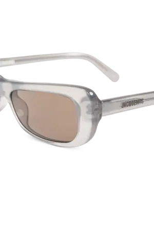 Jacquemus Rectangle Acetate Sunglasses - Silver