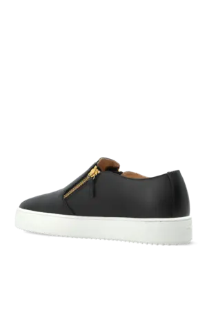 GIUSEPPE ZANOTTI Leather Sneakers - Black