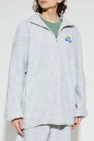 American Vintage Fleece Turtleneck Sweatshirt - Grey