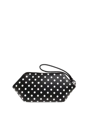 GANNI Eco Leather Cosmetic Pouch - Black