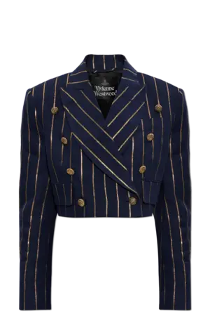 VIVIENNE WESTWOOD Double-breasted Linen Blazer