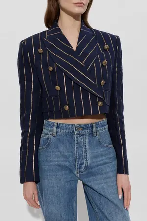 VIVIENNE WESTWOOD Double-breasted Linen Blazer