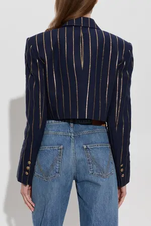 VIVIENNE WESTWOOD Double-breasted Linen Blazer